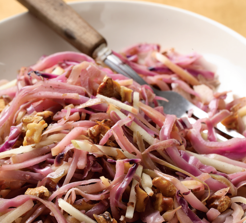 Warm Red Cabbage Salad - Deep Root Organic Co-op
